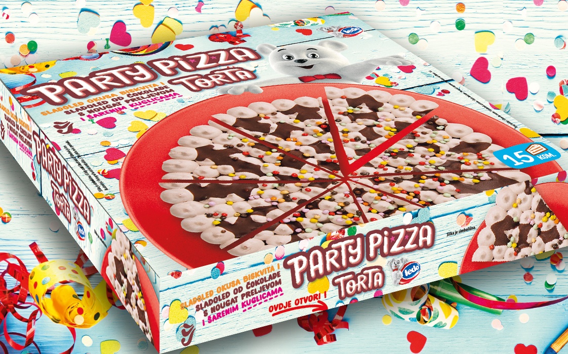 Party pizza torta – Torte – Sladoledi – Proizvodi — Ledo